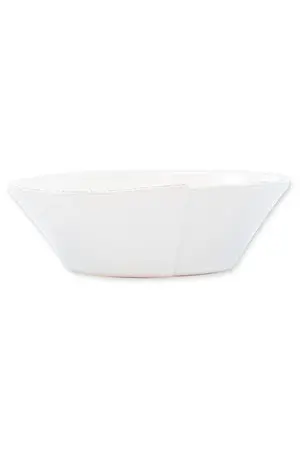 VIETRI Lastra Small Oval Serving Bowl - White
