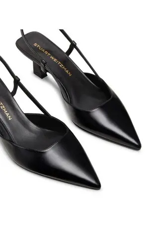 STUART WEITZMAN Vinnie 50 Slingback Pump - Black