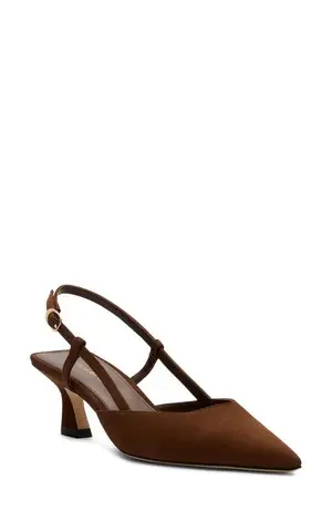 STUART WEITZMAN Vinnie 50 Slingback Pump Cigar