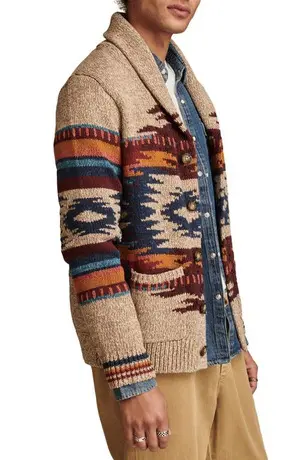 Lucky Brand Southwest Shawl Collar Cardigan