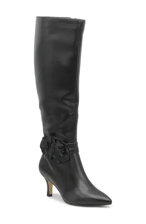 Charles By Charles David Albee Floral Knee High Boots
