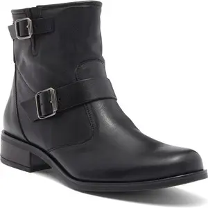 Paul Green Wyatt Ankle Boots - Black Washed Leather