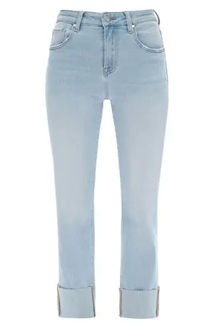 BAYEAS High-rise Straight Leg Jeans - Light Blue