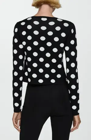 Mango Polka Dot Cardigan