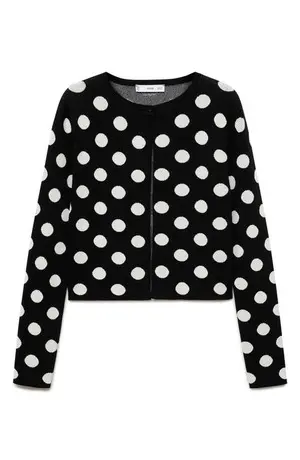 Mango Polka Dot Cardigan