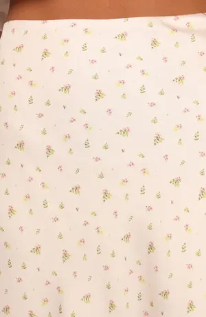 PETAL & PUP Mei Floral Satin Skirt