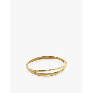 Monica Vinader Nura Wrap Bangle Bracelet - Yellow Gold