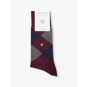 BURLINGTON Edinburgh Cotton-blend Socks - Claret