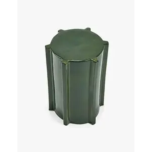SERAX Marie Michielssen Pawn Geometric Stoneware Side Table 45.4cm - Dark Green