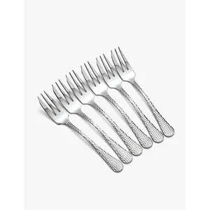 ARTHUR PRICE Avalon Stainless-steel Pastry Forks Set Of Six