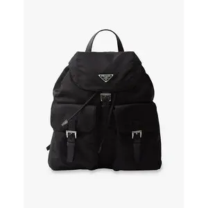Prada Logo Backpacks For Women