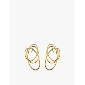 Monica Vinader Nura Wrap Vermeil Earrings - Yellow Gold
