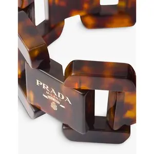 Prada Logo-engraved Plexiglass Bracelet