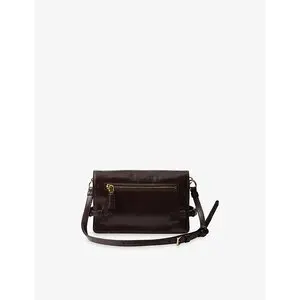 Prada Logo-badge Leather Shoulder Bag - Brown