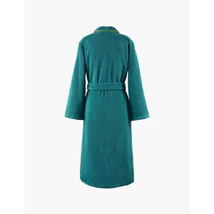 YVES DELORME Panaroma Floral-embroidered Cotton Bathrobe