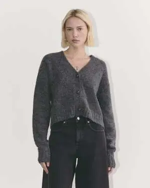 Everlane Alpaca Boxy Cardigan