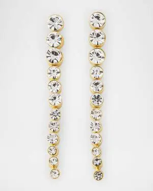 Baublebar BaubleBar Crystal Linear Drop Earrings - Clear