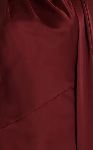 Significant Other Adriana Draped Satin Halter Gown
