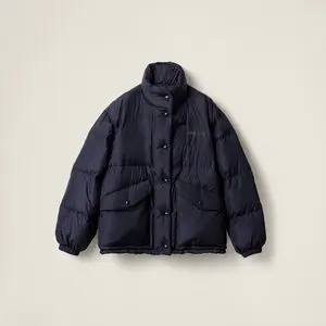 Miu Miu Medium-weight Technical Pongé Down Jacket