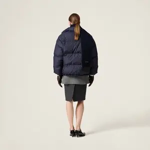 Miu Miu Medium-weight Technical Pongé Down Jacket