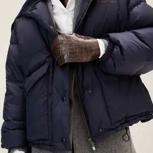 Miu Miu Medium-weight Technical Pongé Down Jacket