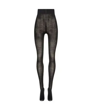 Wolford Dotted Jacquard Tights, 100 Denier