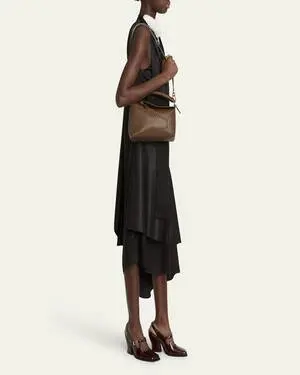 Loewe Puzzle Edge Small Calfskin Top-handle Bag