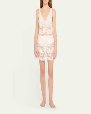 Natori Imagine Deep V-neck Lace Chemise