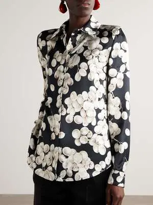 Balmain Printed Satin Shirt
