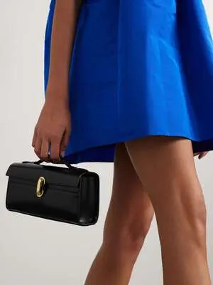 Savette Symmetry Pochette Glossed-leather Tote
