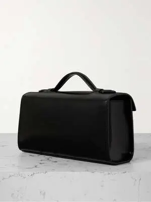 Savette Symmetry Pochette Glossed-leather Tote