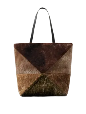 Loewe Puzzle Fold Convertible Shearling Tote