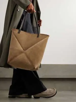Loewe Puzzle Fold Convertible Shearling Tote