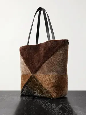 Loewe Puzzle Fold Convertible Shearling Tote