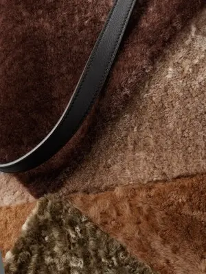 Loewe Puzzle Fold Convertible Shearling Tote