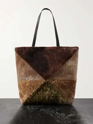 Loewe Puzzle Fold Convertible Shearling Tote