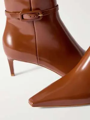 GIANVITO ROSSI Tokio 55 Leather Ankle Boots - Brown
