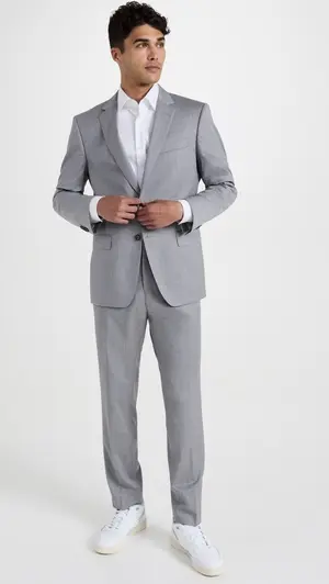 BOSS Slim Fit Suit - Grey