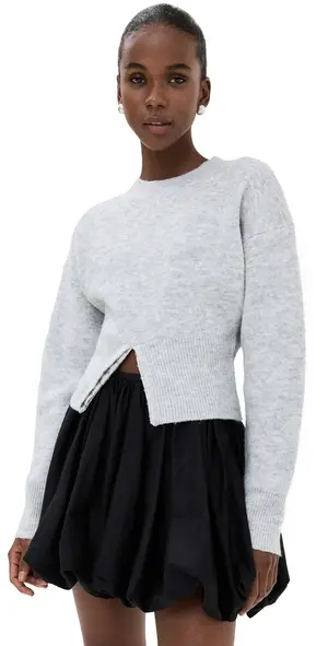 Lioness Dion Knit Sweatshirt - Grey