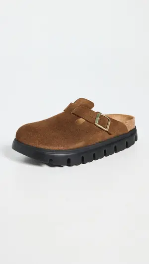 BIRKENSTOCK Boston Chunky Clogs - Dark Tea