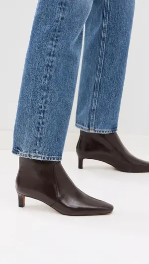 Madewell Dimes Kitten Heel Boot - Turkish Coffee