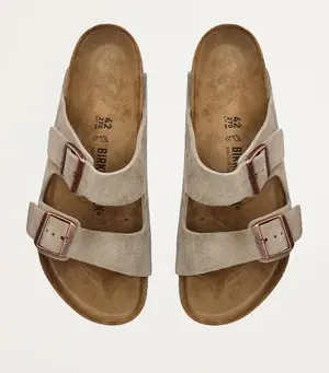 BIRKENSTOCK Arizona Suede Sandals - Brown