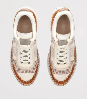 Chloé Nama Runner Sneakers - Brown
