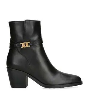TOD'S Leather Gomma Tronch Ankle Boots 60