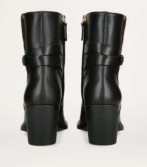 TOD'S Leather Gomma Tronch Ankle Boots 60