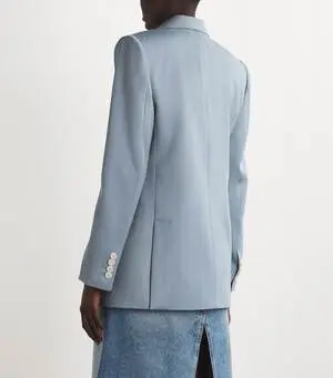 Stella McCartney Wool Double-breasted Blazer - Blue
