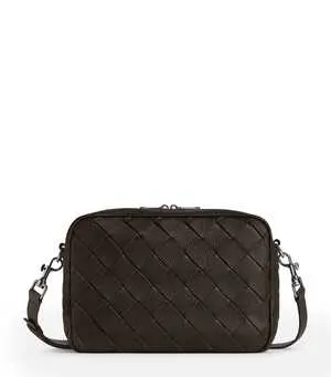 Bottega Veneta Medium Intrecciato Camera Bag - Brown