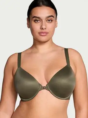 Victoria's Secret Body Victoria Smooth Lightly Lined Front-close Full-coverage Bra - Green
