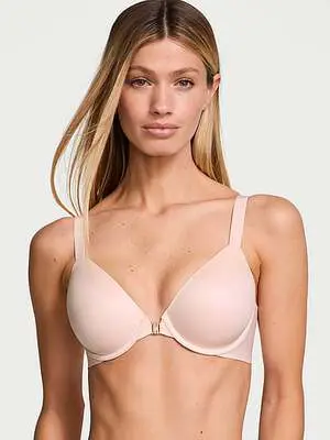 Victoria's Secret Body Victoria Smooth Lightly Lined Front-close Full-coverage Bra - Pink