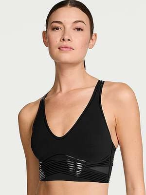 Victoria's Secret Vsx Elevate™ Refined Contours Plunge Bra - Black